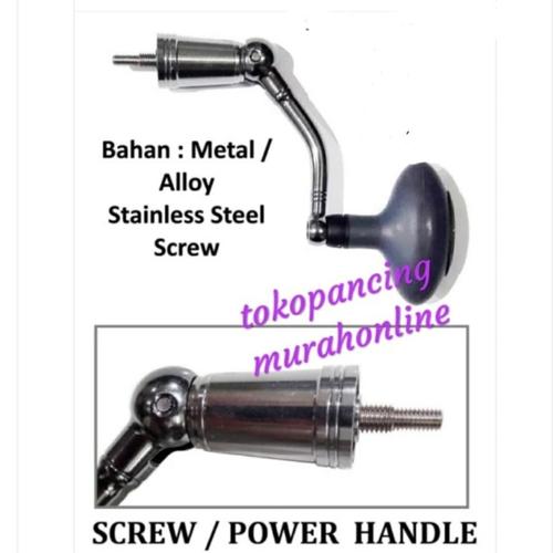 Jual HANDLE BESI MODEL SCREW / power handle UNTUK REEL UKURAN 5000-6000 ...