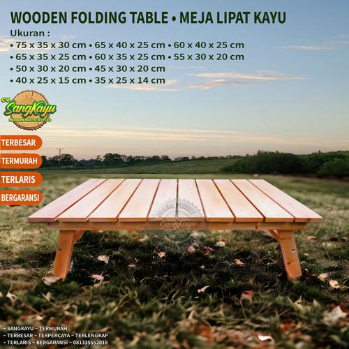 Jual Meja lipat kayu portable meja laptop table notebook stand meja ...