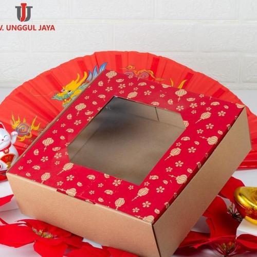 Jual dus hampers imlek box packaging kue kering kardus souvenir ...