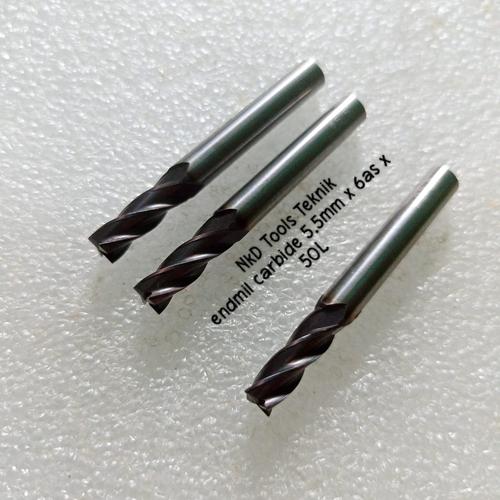 Jual Endmil carbide 5.5mm x 6mm x 50L bekas mulus - Kab. Bekasi - NKD Tools Teknik | Tokopedia