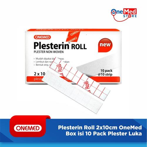 Jual Plesterin Roll 2x10cm OneMed Box isi 10 Pack Plester Luka ...