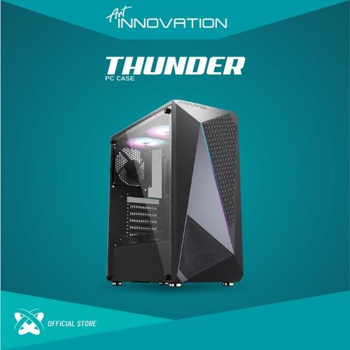 Jual Innovation Gaming Case Thunder - include 12cm Fan Black - Kota ...