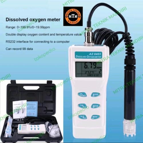 Jual ALAT UKUR AZ8403 DISSOLVED OXYGEN METER PORTABLE WITH PROBE AZ ...