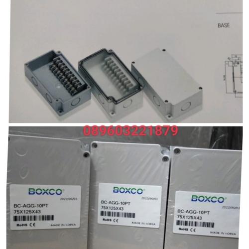 Jual Terminal Blok Box 10Pin (AGG-10PT) 75MM X 125MM X 43MM BOXCO ...