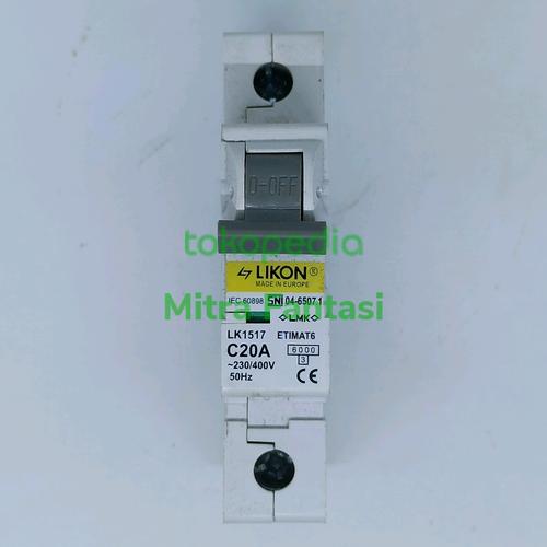 Jual MCB LIKON 1 Phase 6 KVA SNI Stut Stuts Stuz 25A - 63A - 50 AMPERE - Kota Pontianak - Mitra ...