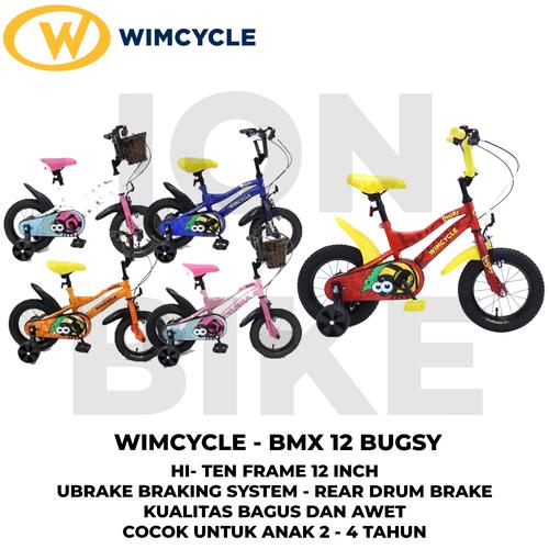 Jual Sepeda BMX 12 Wimcycle Bugsy Terbaru Anak Kids Bike Wim Cycle Murah - BIRU - Kota ...