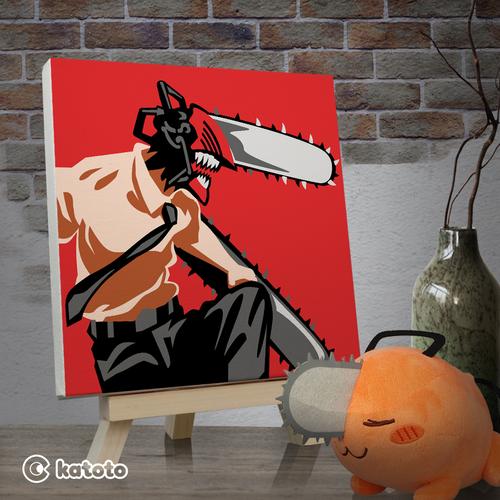 Jual PAINT BY NUMBERS CHAINSAW MAN DENJI, POCHITA ANIME PAINTING KIT BY ...