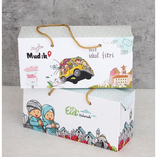 Jual Paperbag Idul Fitri Box Parcel Lebaran isi 3 Toples Kue Kering ...