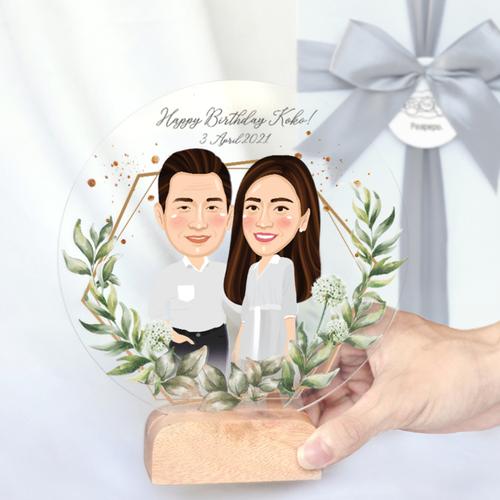 Jual Kado Hadiah Pernikahan Anniversary Unik Custom Akrilik 18x20 ...