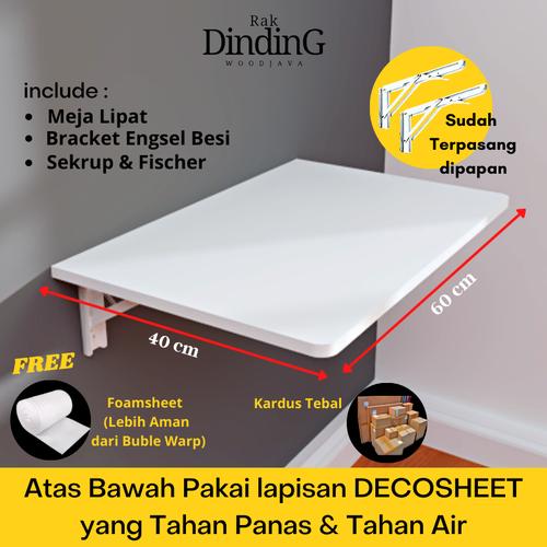 Jual Meja Belajar minimalis Tempel Dinding Floating Desk - Cokelat ...