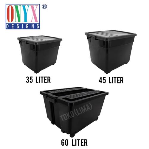 Jual Box Container Plastik Onyx Stackz Ukuran 45Liter seukuran Shinpo ...