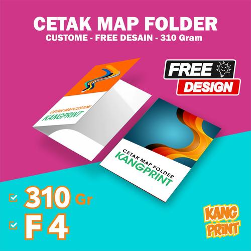Promo Cetak Map Folder Custom 310 gr Free Desain - 300 pcs, Laminasi ...