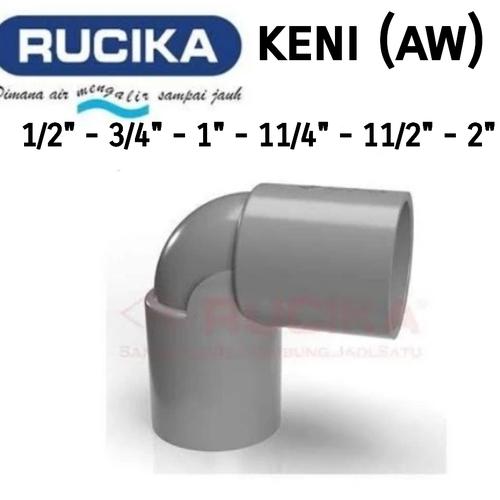 Jual Keni 1/2 3/4 1 1 1/4 1 1/2 1.5 2 inch AW Rucika Elbow Knee Kenie ...