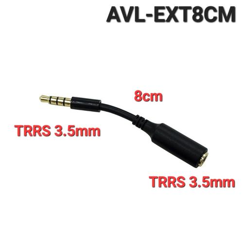 Jual AVPRO AVL-EXT8CM TRRS 4-pole 3.5mm Extension Short Cable 8cm ...