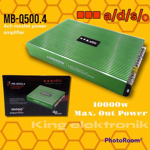 Jual Power ampli mobil ADS MB Q500.4 4 channel mosfet power amplifier ...
