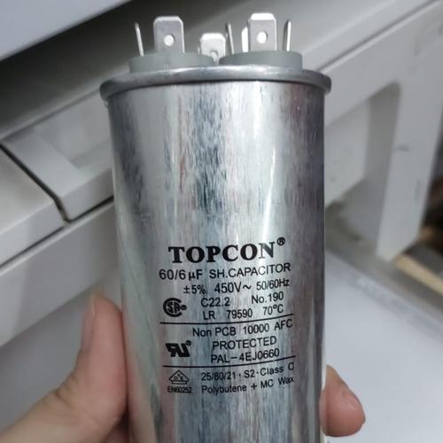 Jual KAPASITOR AC / CAPACITOR AC ( MERK TOPCON ) 6/60 uF 60/6 MIKRO 3 ...