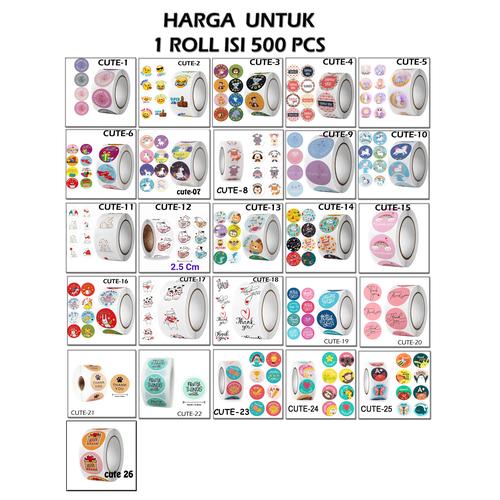 Jual 500 PCS CUTE LABEL STICKER LUCU STIKER MOTIVASI SEMANGAT ANAK ...