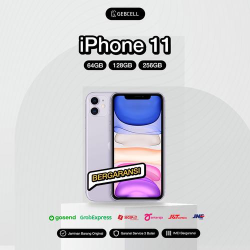 Jual iPhone 11 64GB 128GB Black Green Yellow Purple Red White Inter ...
