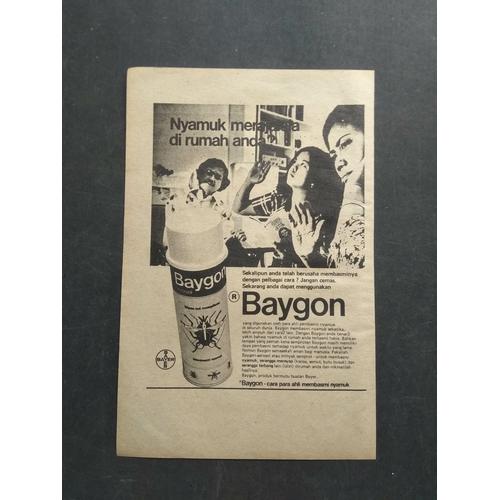 Jual iklan jadul Obat nyamuk Baygon - Iklan lawas copotan majalah - Kab ...