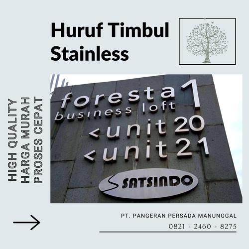 Jual Huruf Timbul Stainless Backlight Angka Huruf Logo Murah - Jakarta ...