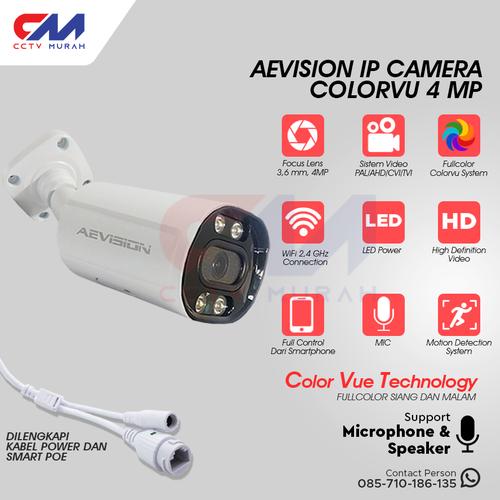 Jual CCTV IP Camera Outdoor 4MP, Support Speaker & Mic,Gambar Fullcolor ...
