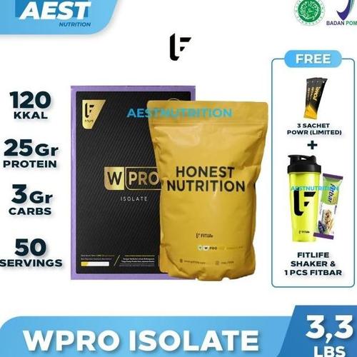 Jual ASLI FITLIFE WPRO ISOLATE 3,3 LBS WHEY PROTEIN ISOLATE RF5454YG ...