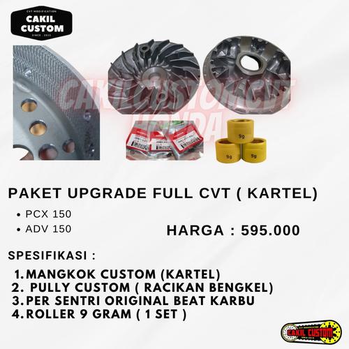 Jual Paket upgrade cvt full pully mangkok kartel adv pcx 150 - Kota ...