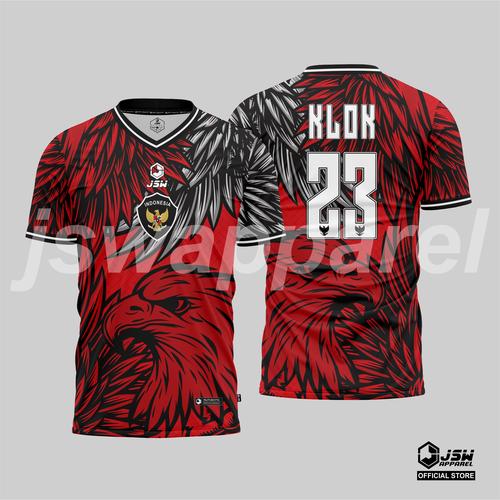 Jual JSW Apparel Jersey Timnas Indonesia Burung Garuda - KLOK, M - Kota ...