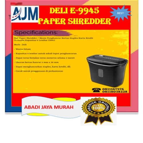 Jual DELI E-9945 PAPER SHREDDER - Jakarta Barat - ABADI JAYA MURAH ...