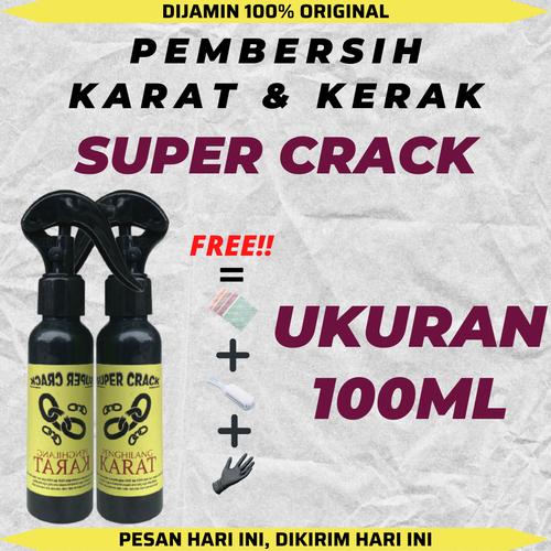 Jual SUPER CRACK SPRAY PENGHILANG KARAT CAIRAN PEMBERSIH MESIN BESI KARAT - 100ML - Kota Bekasi ...