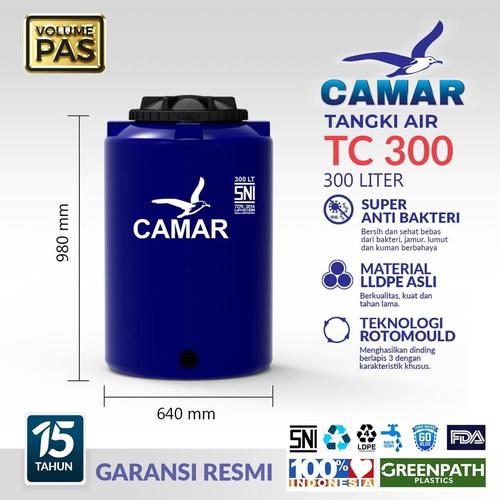 Jual best Tangki Air Tandon Air Toren Air 300 Liter Camar TC 300 - Kota ...