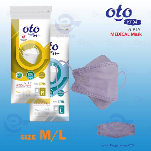 Promo OTO Masker Medis KF94 5Ply Earloop Medical Mask 5 lapis isi 10 ...