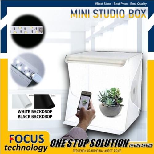 Jual Mini Photo Foto Studio Box Portable With Led Putih Ukuran L - S ...