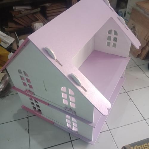 Jual Rumah boneka berbie doll house kayu 2 sisi - Kab. Bandung - 3D ...