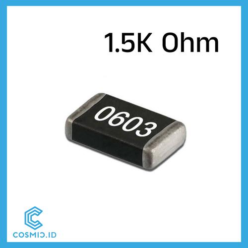 Jual Resistor 1.5K 1K5 0603 SMD 1.5 K Ohm 1.5 KiloOhm Kilo Ohm SMD0603 ...