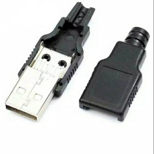 Jual Soket USB 4 Pin Plug Socket Connector Kosong Jantan Male Betina ...