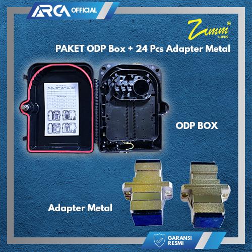 Jual ODP Box 24 Core ZimmLink Optic Fiber ABS Material with Accessories ...