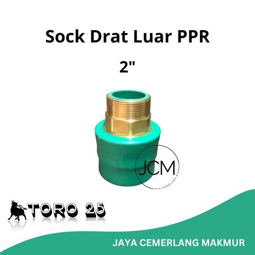 Jual Sock Drat Luar PPR Toro 63 x 2" Inch / SDL / Threaded Coupling ...