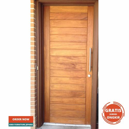 Jual Daun Pintu Minimal Kayu Jati, Pintu Kamar Jati, Pintu Rumah kayu ...