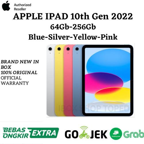 Jual ipad 10th gen 2022 64Gb-256Gb 10,9" Garansi Apple indonesia - Blue, INTER wifi 64Gb ...