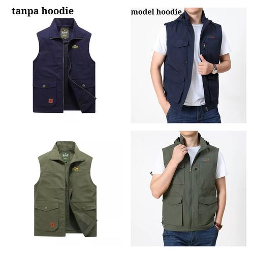 Jual jaket rompi vest pria terbaru hoodie /rompi kantor ukuran jumbo ...