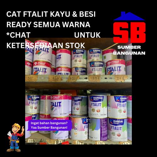 Jual CAT BESI KAYU FTALIT 1 KG SEMUA WARNA HITAM MERAH HIJAU KANSAI ...