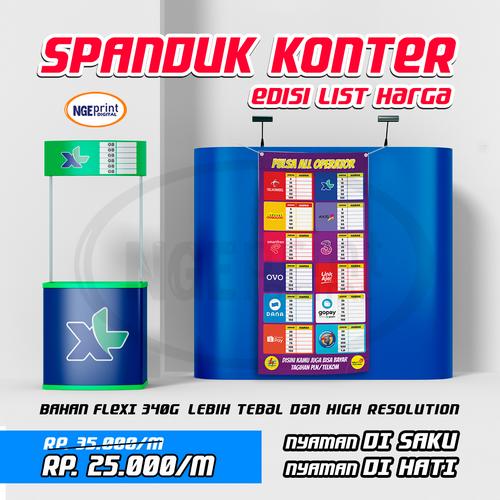 Jual Banner Konter Pulsa Spanduk Daftar Harga Konter Free Design ...