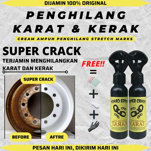 Jual SUPER CRACK SPRAY PENGHILANG KARAT CAIRAN PEMBERSIH MESIN BESI KARAT - 100ML - Kota Bekasi ...