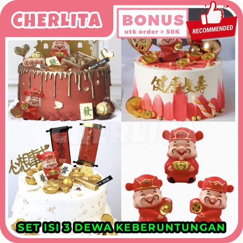 Jual Topper Dewa Hoki Caisen Keberuntungan Imlek Pajangan Patung CNY ...