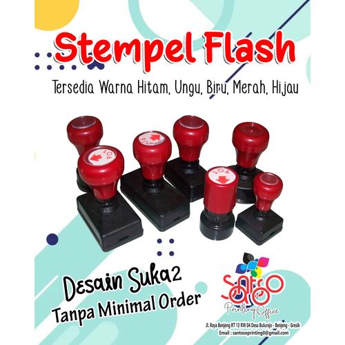 Jual Cetak Stempel Flash Otomatis - Custom 1 Warna - Kab. Gresik ...