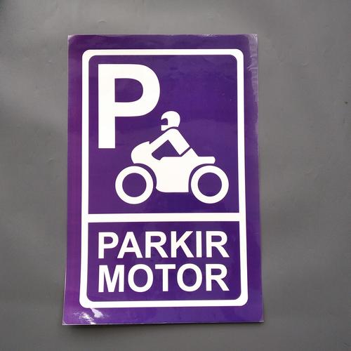Jual Sticker Stiker Sign Rambu Parkir Motor - Stiker Parkir Motor - Kab ...