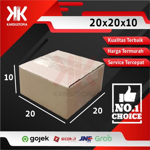 Jual KOTAK 20x20x10 cm PACKING BOX Kardus Packaging Corrugated POLOS ...