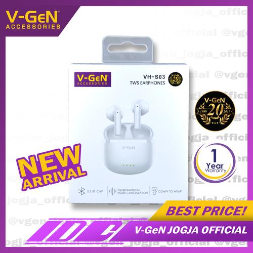 Jual Earphone V-GeN TWS With ENC VH-S03 True Wireless Stereo VGEN ...