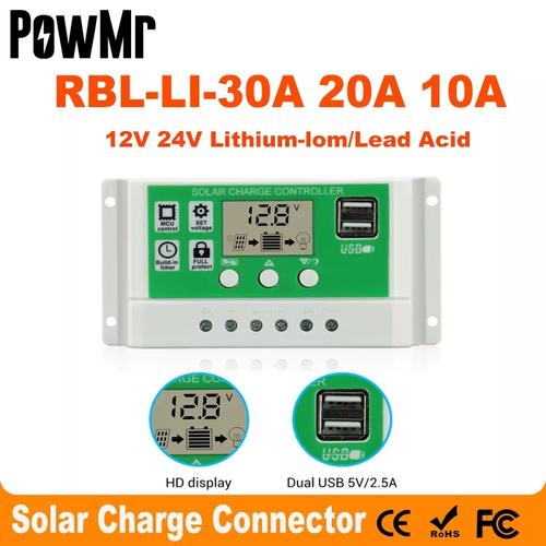 Jual Solar Charge Controller PWM 10A / 20A / 30A Lithium 12V / 24V ...